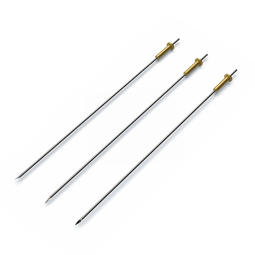 Needles Liquid D-140 5ul .028" x .012" x 2.5" (22 gauge) bevel open en ...